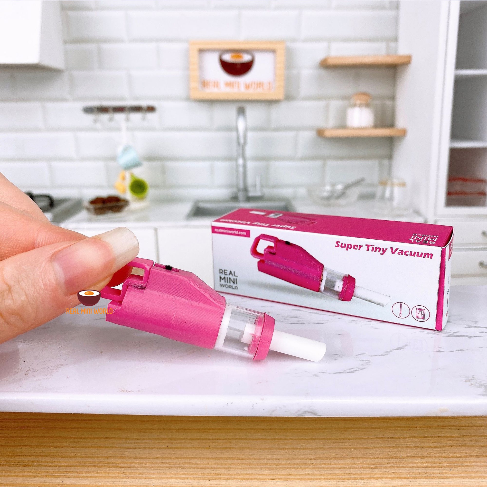 Miniature REAL Vacuum Cleaner Pink | Mini Cooking Shop – Real Mini World