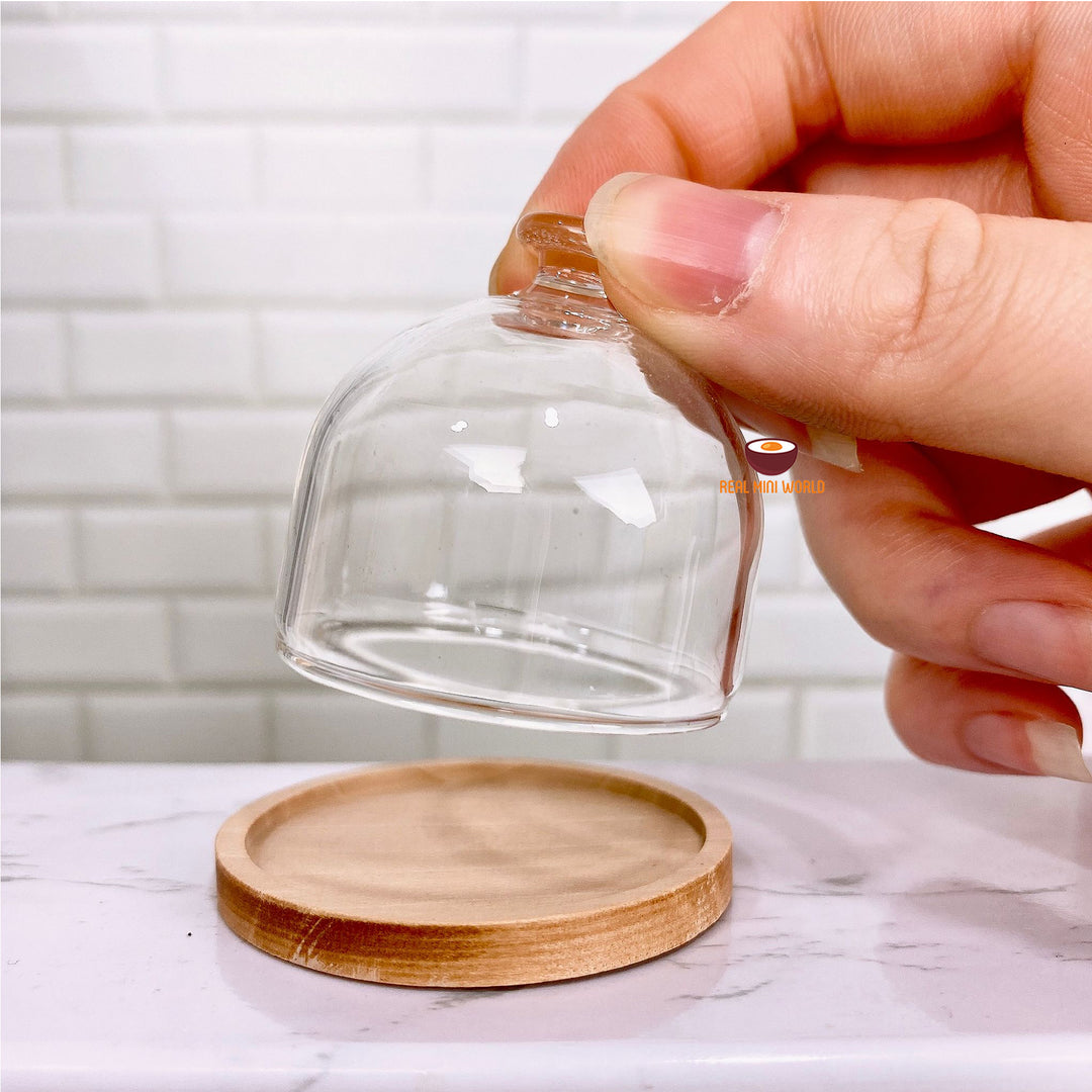 Miniature Glass Cake Dome | Mini Cooking Shop – Real Mini World