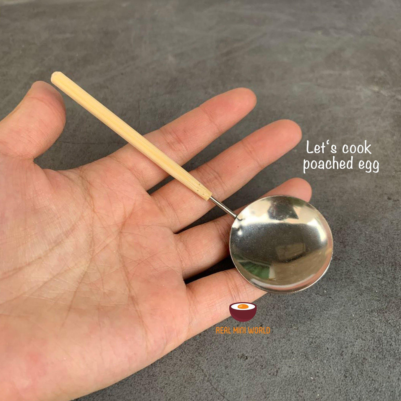 Miniature poach egg cooking spoon : cook real mini poach egg – Real ...