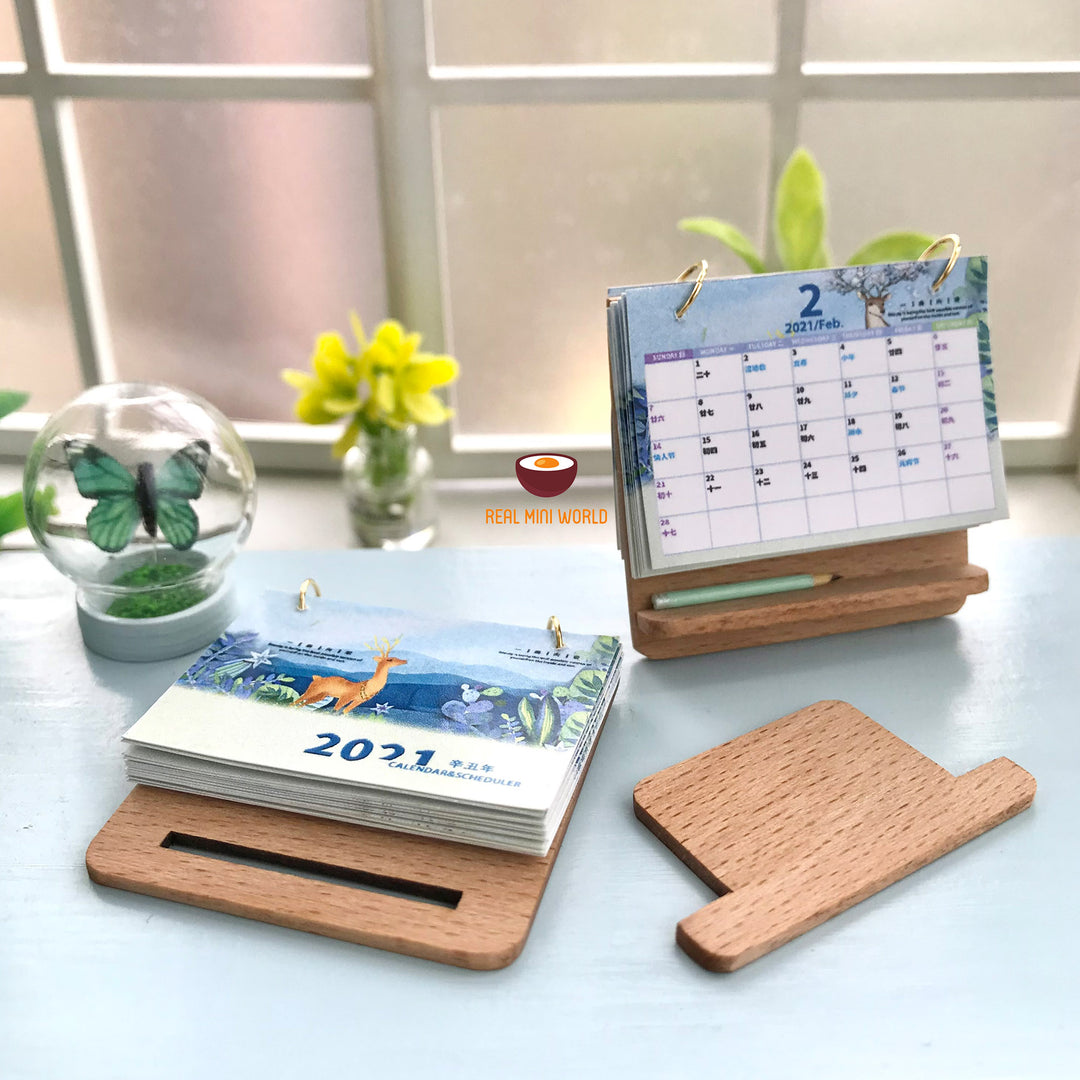 REAL Miniature 2021 Calendar Dollhouse bjd Accessories – Real Mini World