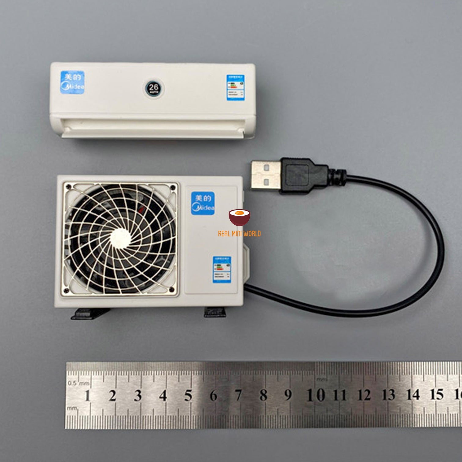 REAL WORKING Fan Miniature AC Air Conditioner Outdoor Unit – Real Mini ...