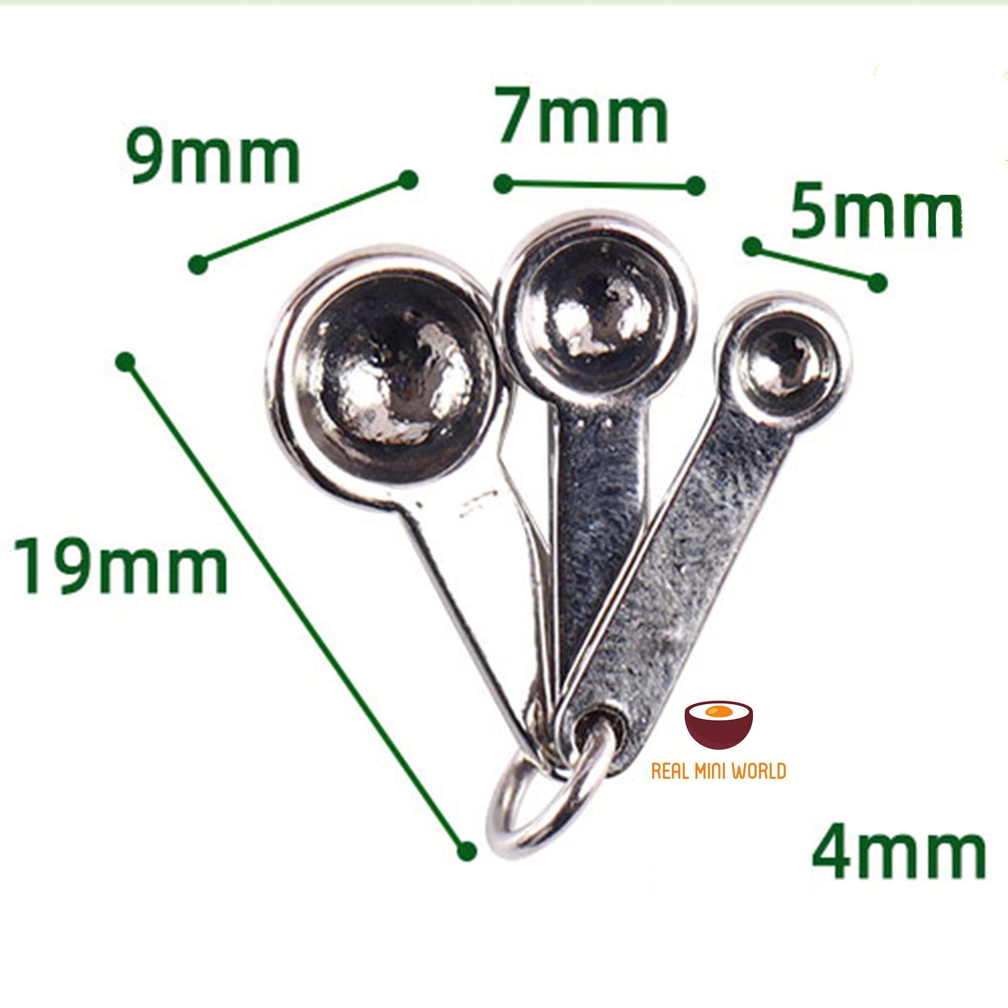 Miniature 1:12 measuring spoon for tiny baking | Real Mini World