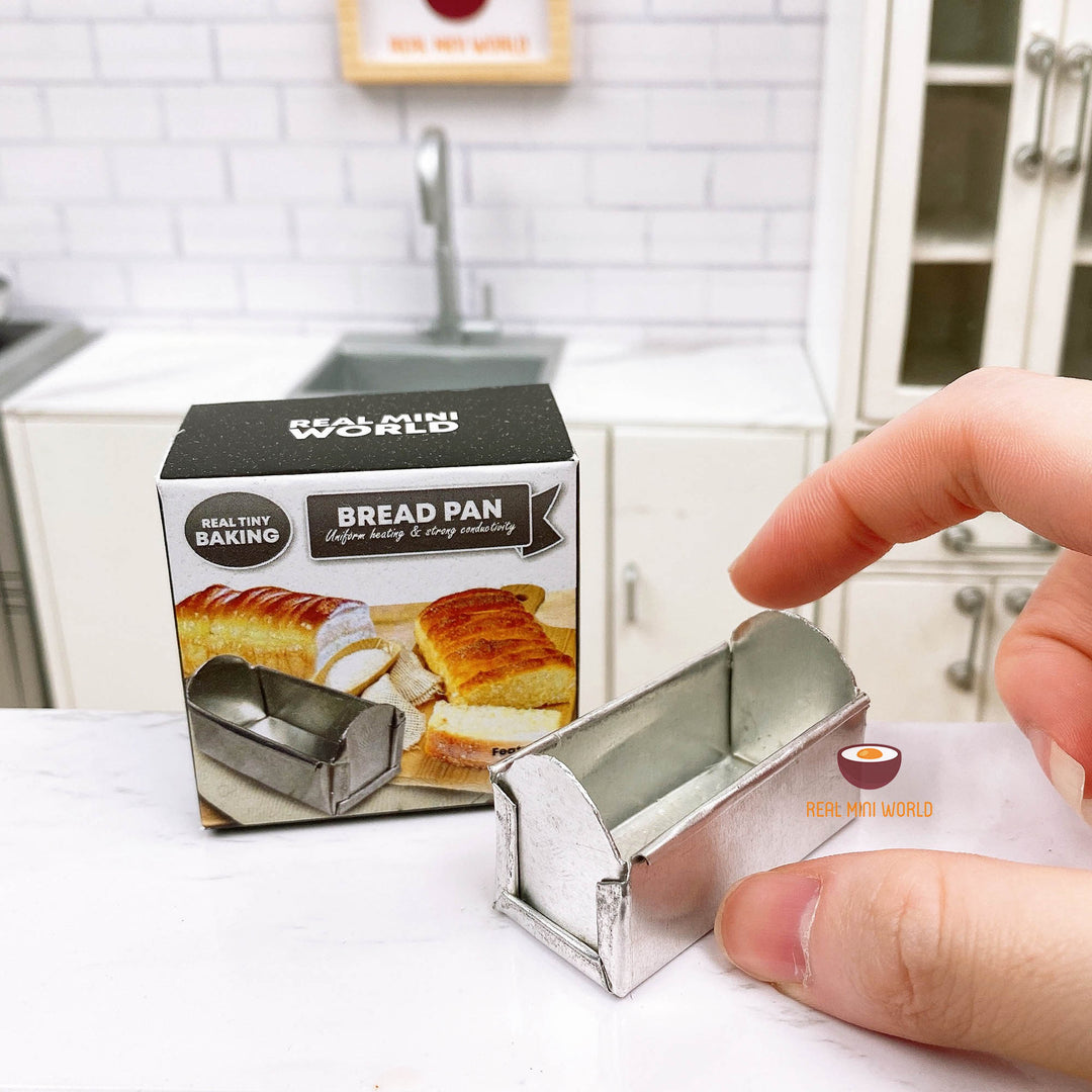 Tiny Baking: Miniature Bread Aluminum Pan | Miniature Cooking Shop ...