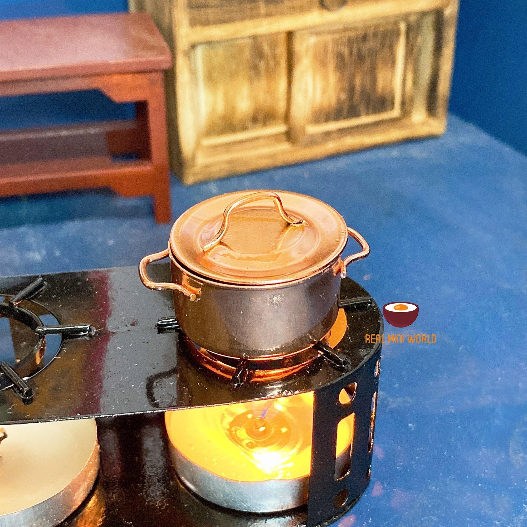 Miniature Cooking Copper Cooking Pot | Mini Real Kitchen – Real Mini World