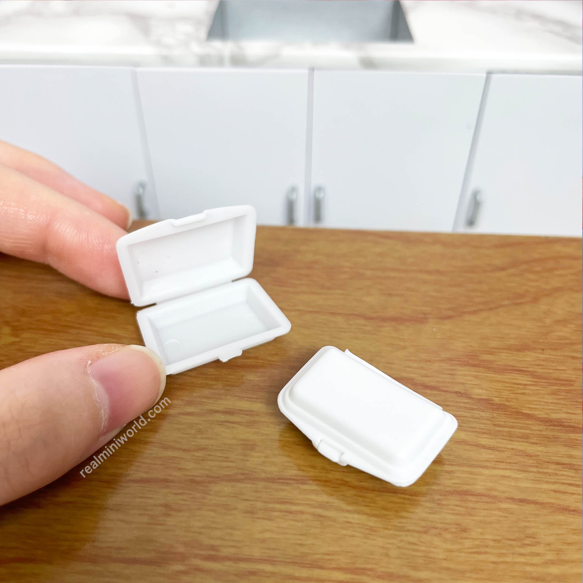 Miniature Cooking Fast Food Take Away box: for tiny food – Real Mini World