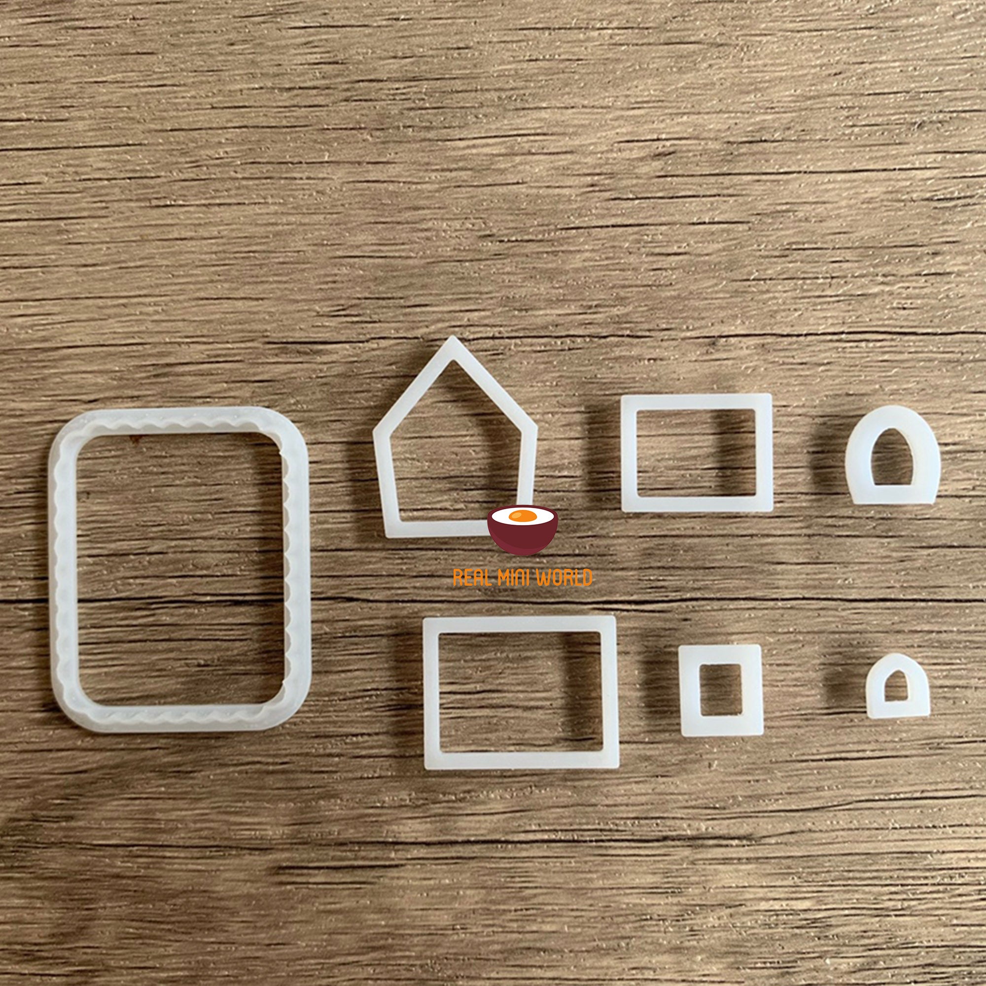 Tiny Baking Gingerbread House Miniature Cookies Cutter Kit – Real Mini ...
