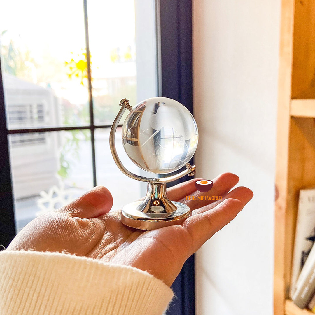 Dollhouse Miniature Real Realistic Turnable Globe | Mini Cooking Shop ...