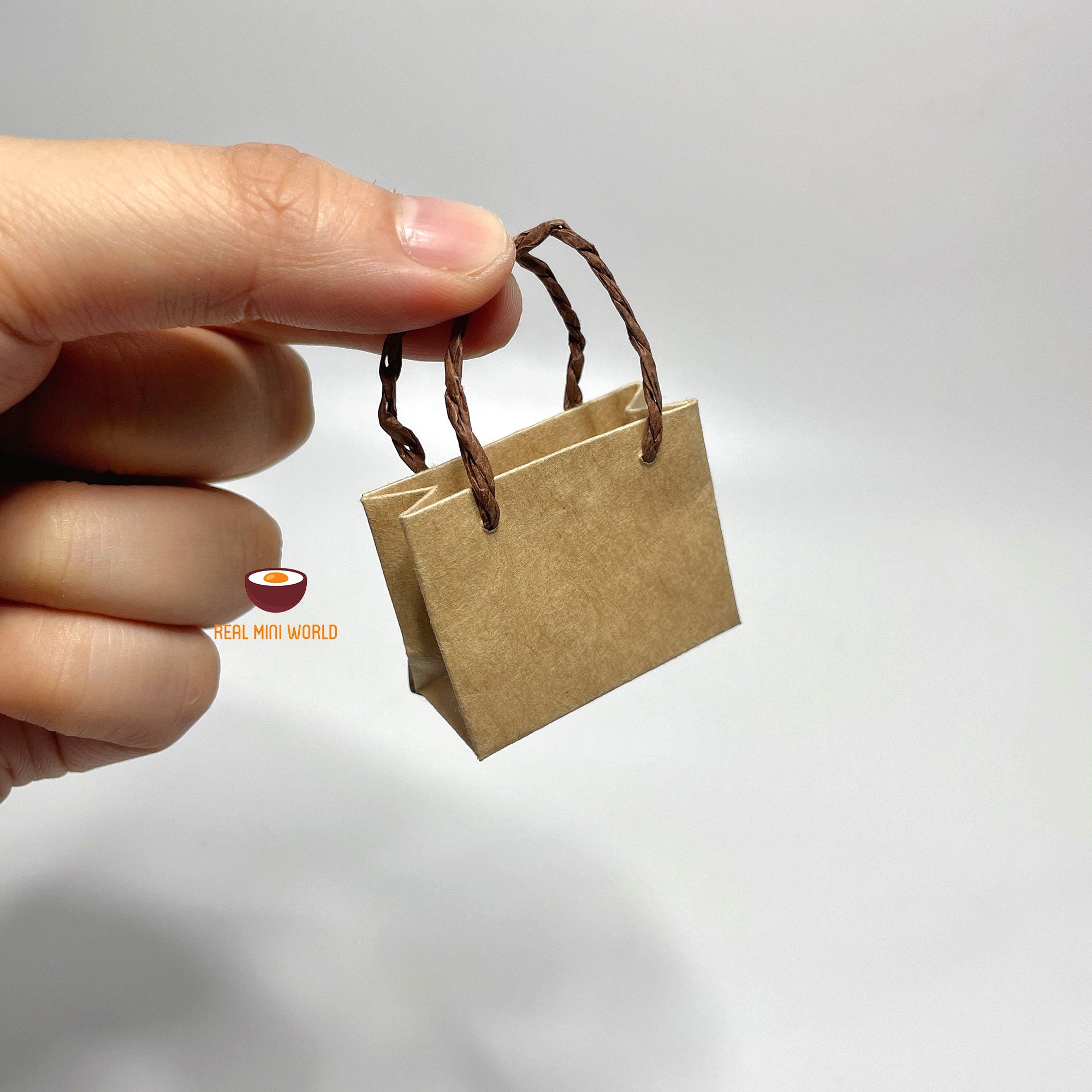 Miniature Vintage Grocery Paper Bag | Mini Cooking Shop – Real Mini World