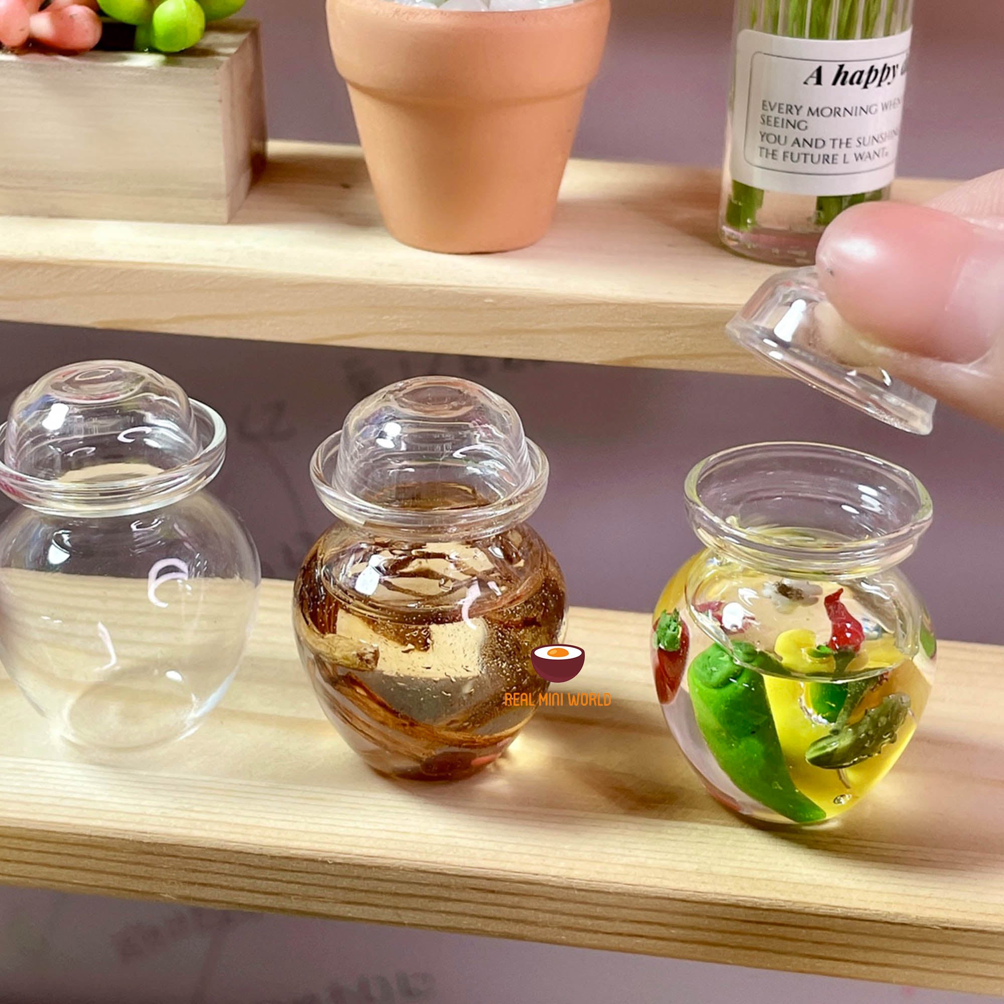 Miniature Pickle Glass Jar | Tiny Cooking Kitchen Supplies Store – Real ...