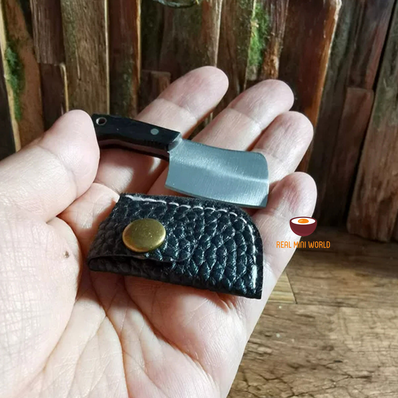 Miniature Cooking Wooden Knives and Holder Set Cook Tiny Food – Real ...