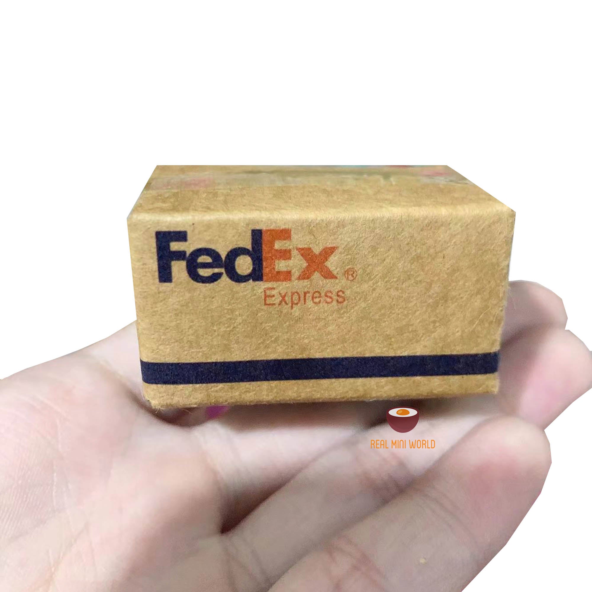 Miniature Packaging Box and Shipping Label Set Amazon Fedex UPS DHL ...