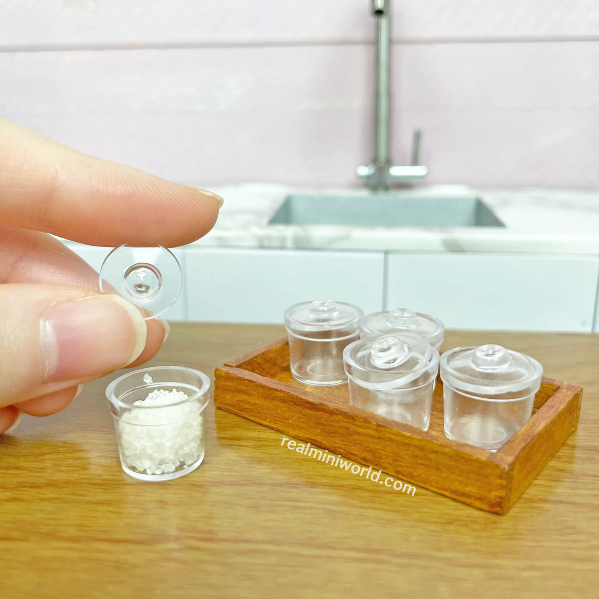 Miniature Cooking Spice Jar Container Set | Mini Cooking Shop – Real ...