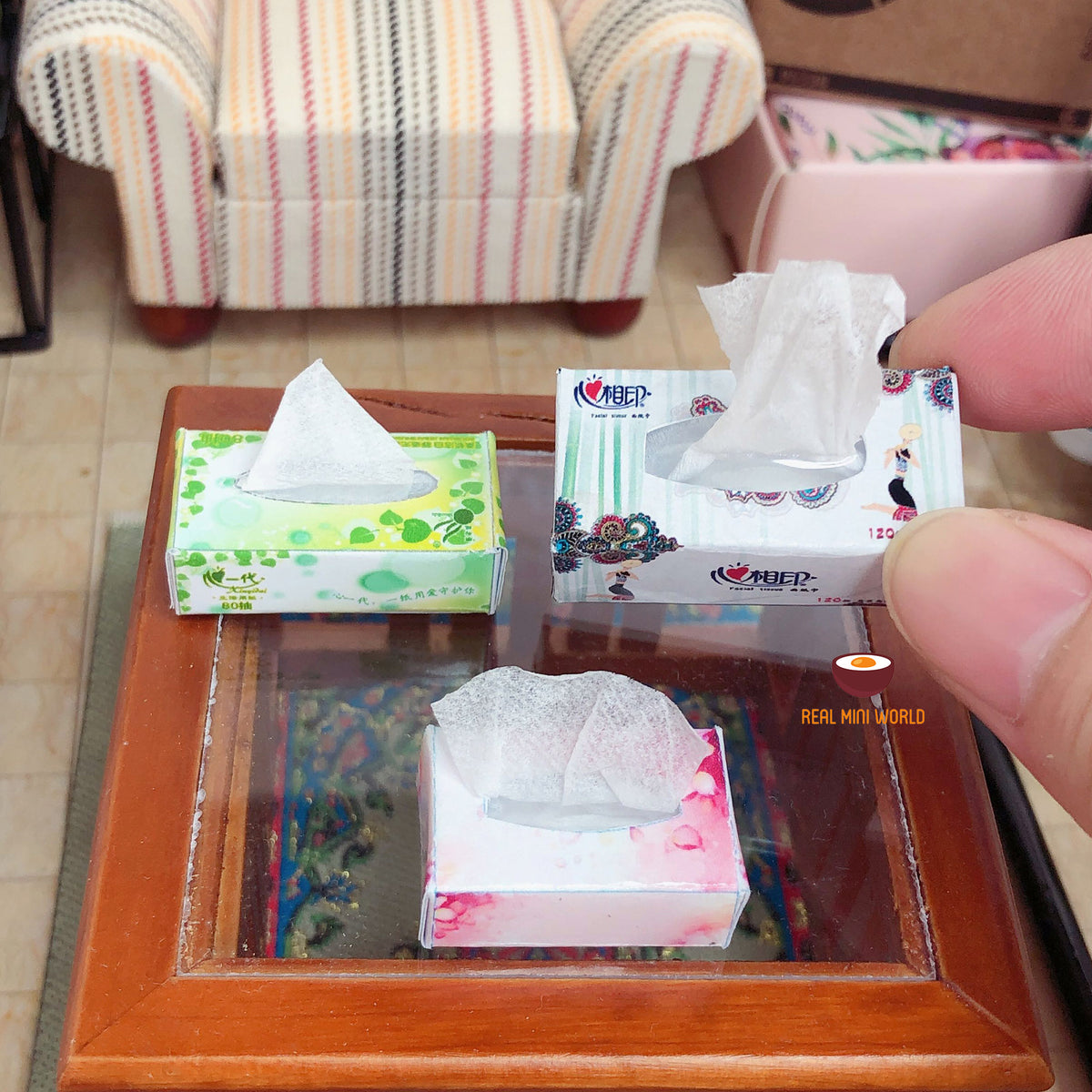 Miniature Kitchen Real Tissue Box | Mini Cooking Shop – Real Mini World