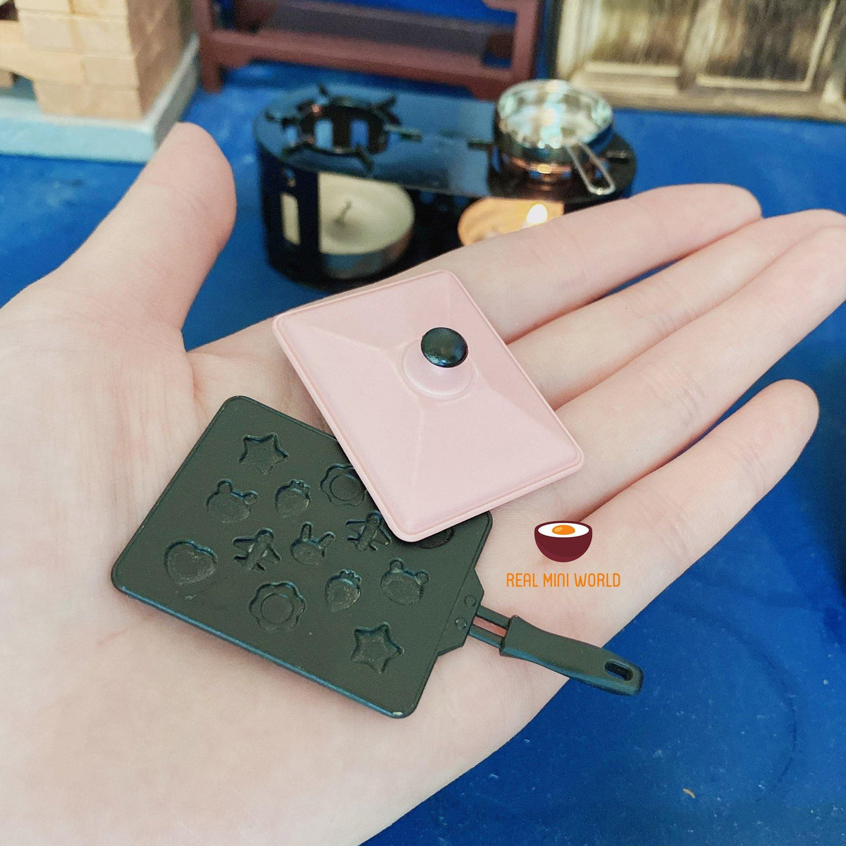 Miniature iniature pan set : cook real mini food | Mini Cooking Shop ...