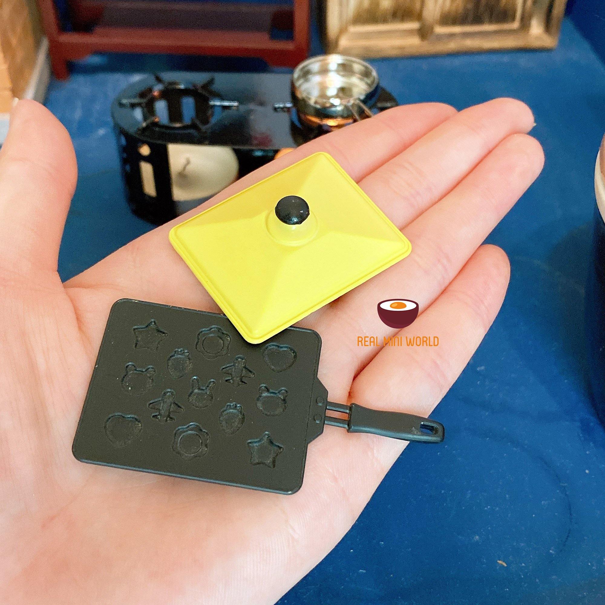 Miniature iniature pan set : cook real mini food | Mini Cooking Shop ...